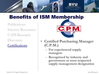 Institute For Supply Management | PPT