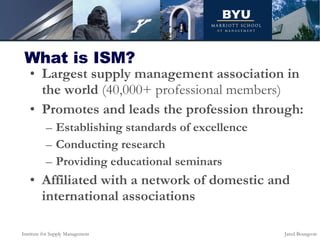 Institute For Supply Management | PPT