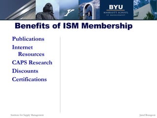 Institute For Supply Management | PPT