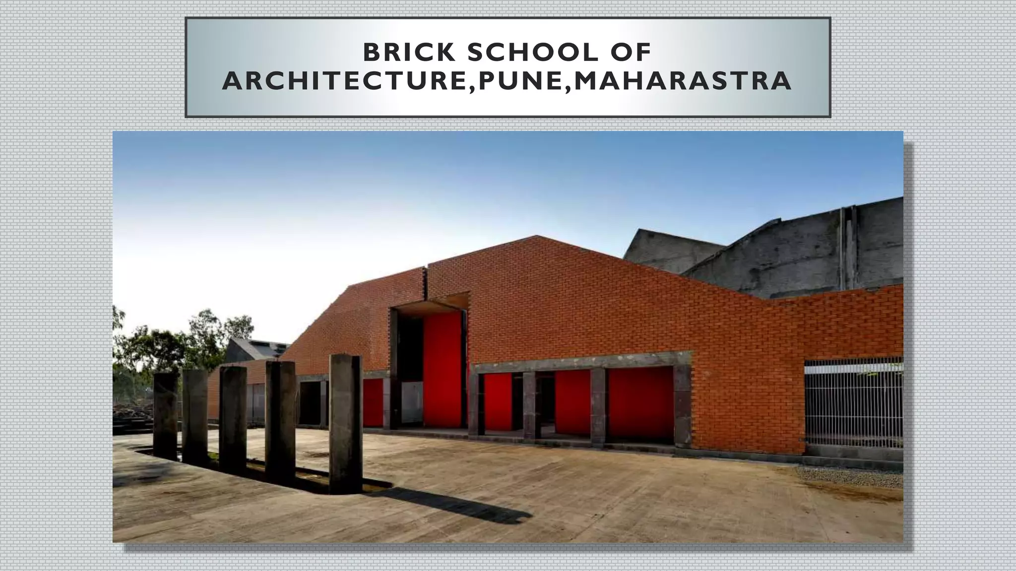 BRICK school of architecture, case study | PDF