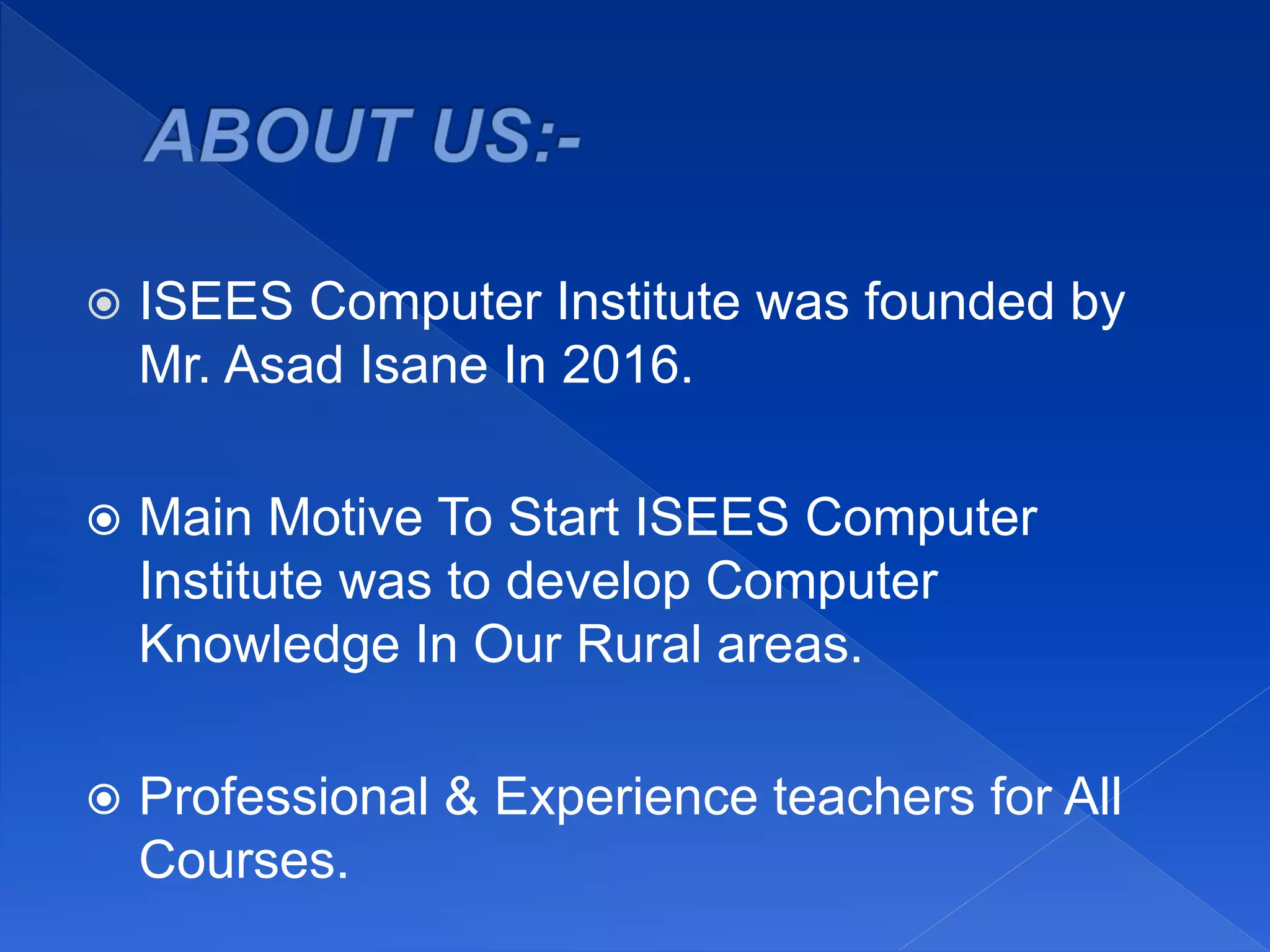 Institute in mahad | PPT