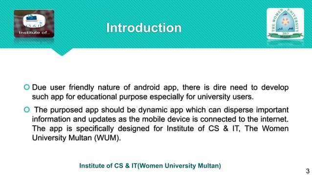 Institute of CS & IT (The Women University Multan)Pakistan | PPTX | Operating Systems | Computer ...