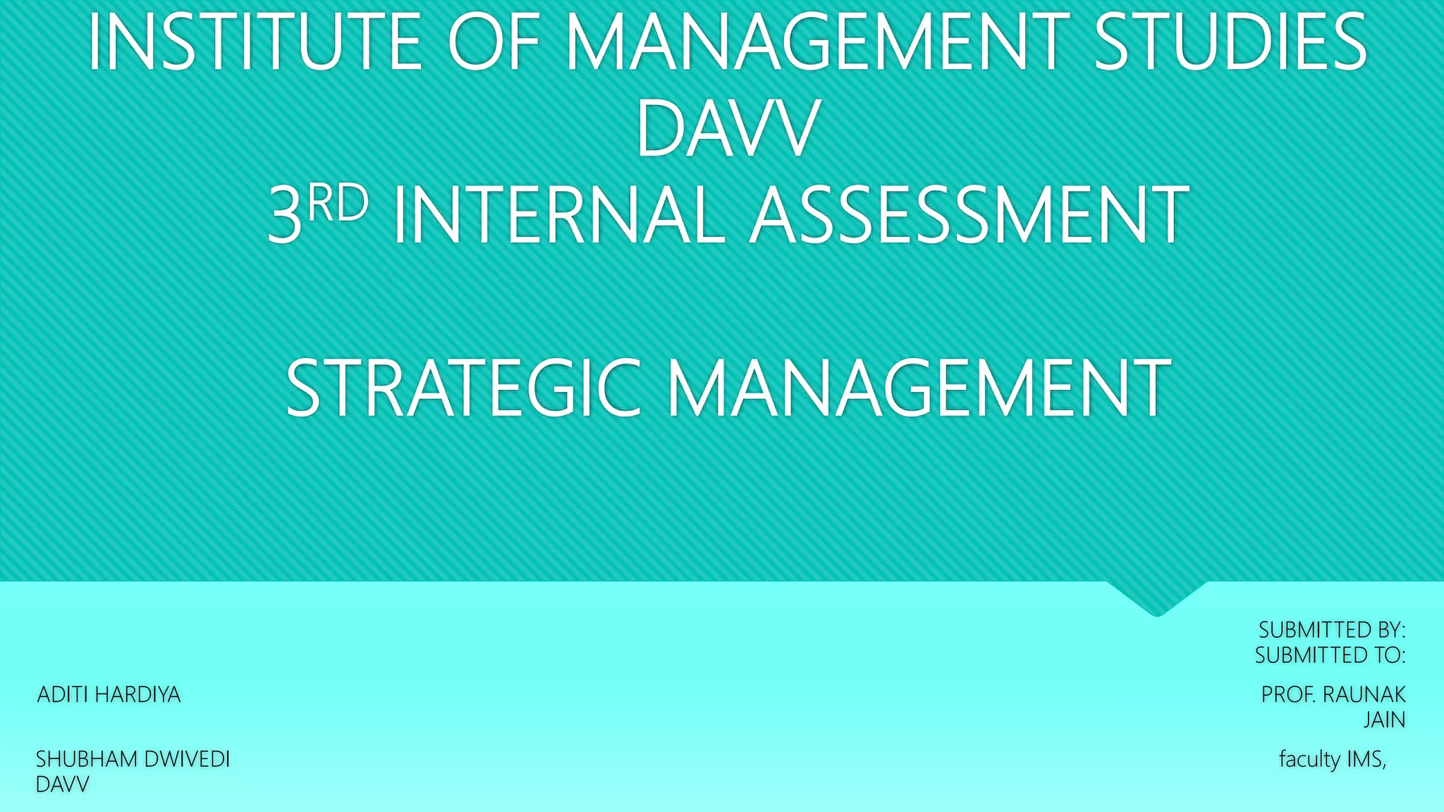 strategic management - SWOT analysis | PPT