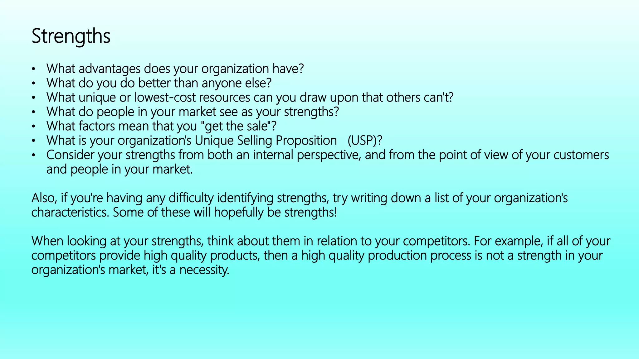 strategic management - SWOT analysis | PPT