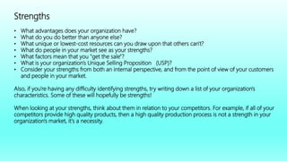 strategic management - SWOT analysis | PPT