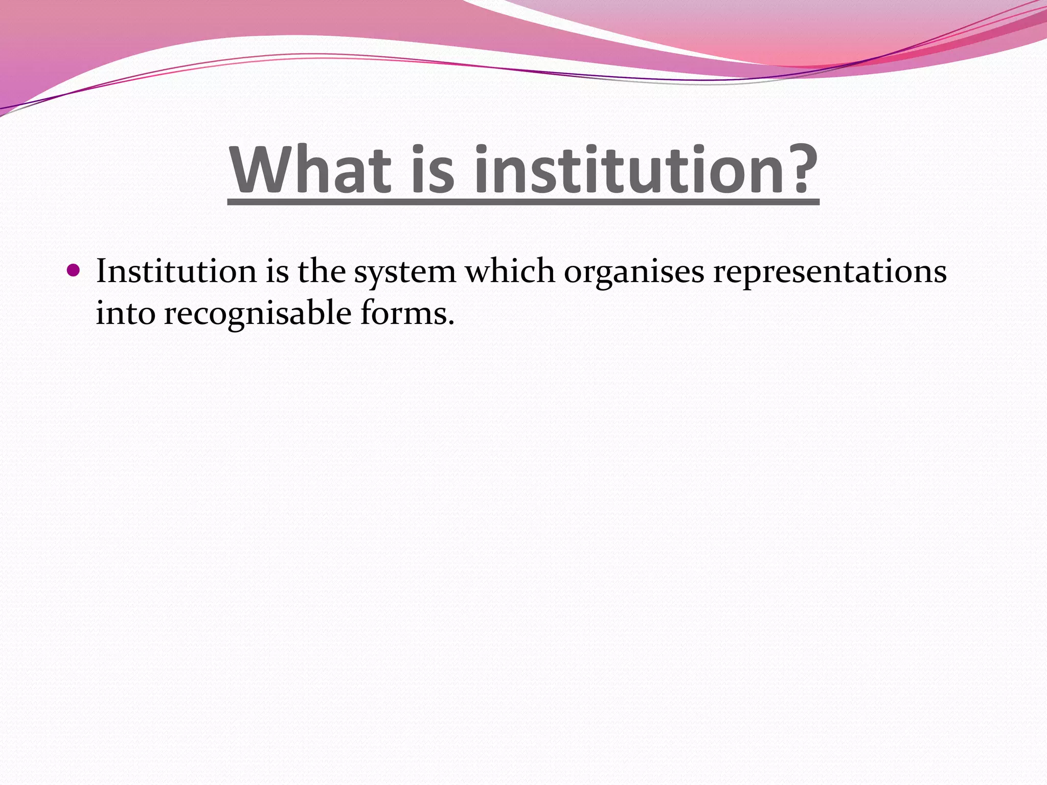 Institution | PPT