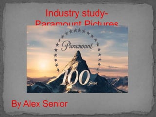 Institution paramount pictures | PPT
