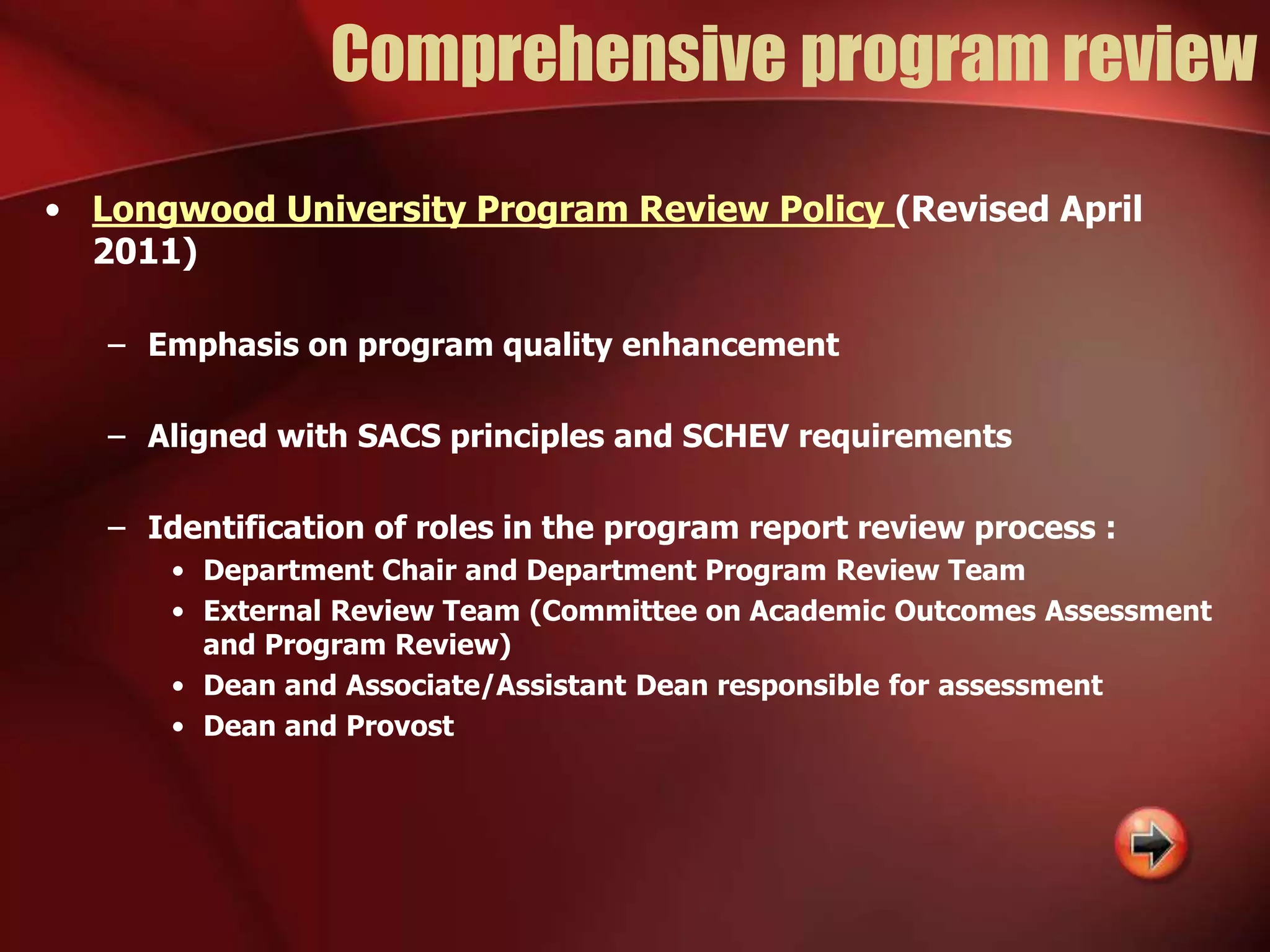 Institution wide assessment practice-sacscoc2013conferencepresentation ...