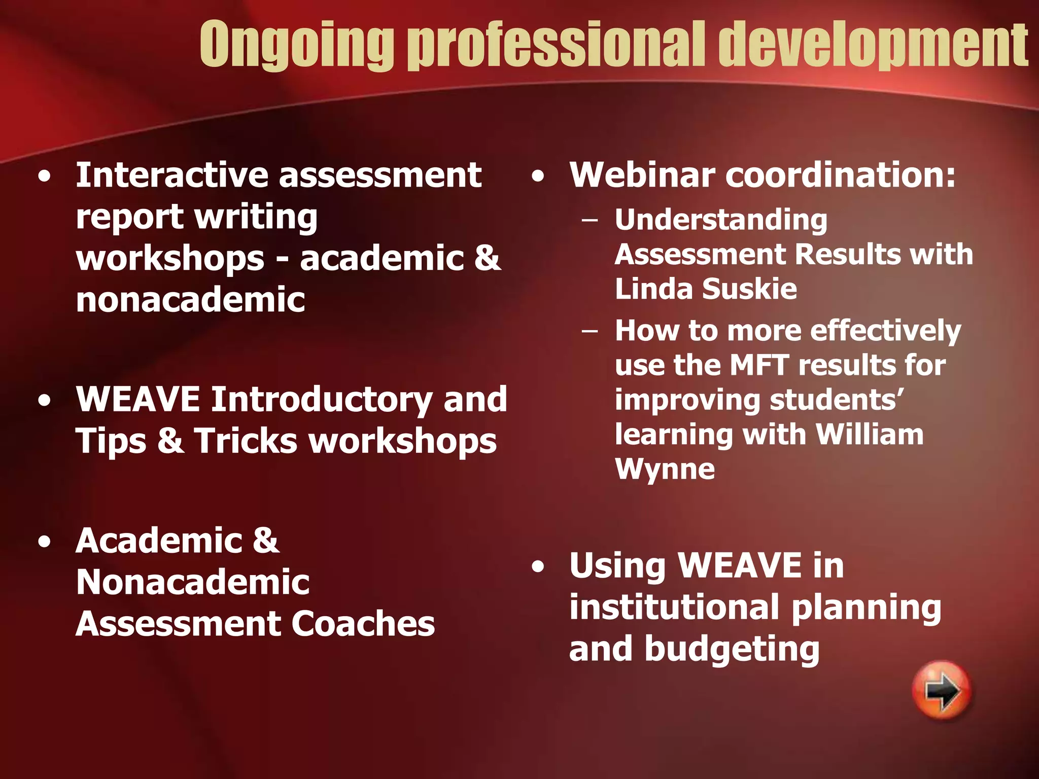 Institution wide assessment practice-sacscoc2013conferencepresentation ...
