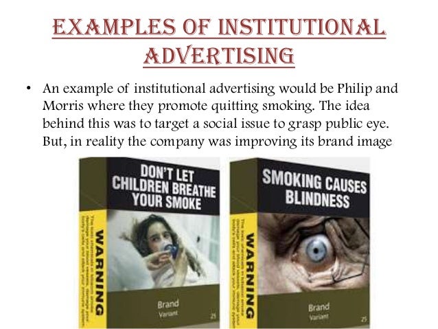 Institutional Advertising Definition Marketing