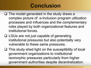 Institutional and non institutional influences | PPTX