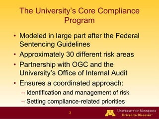 Office of Institutional Compliance | PPTX | College Education | Education