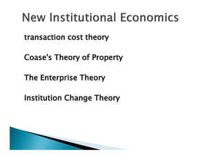 Institutional Economics | PPT
