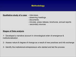 Institutional Entrp. in Emerging fields | PPT