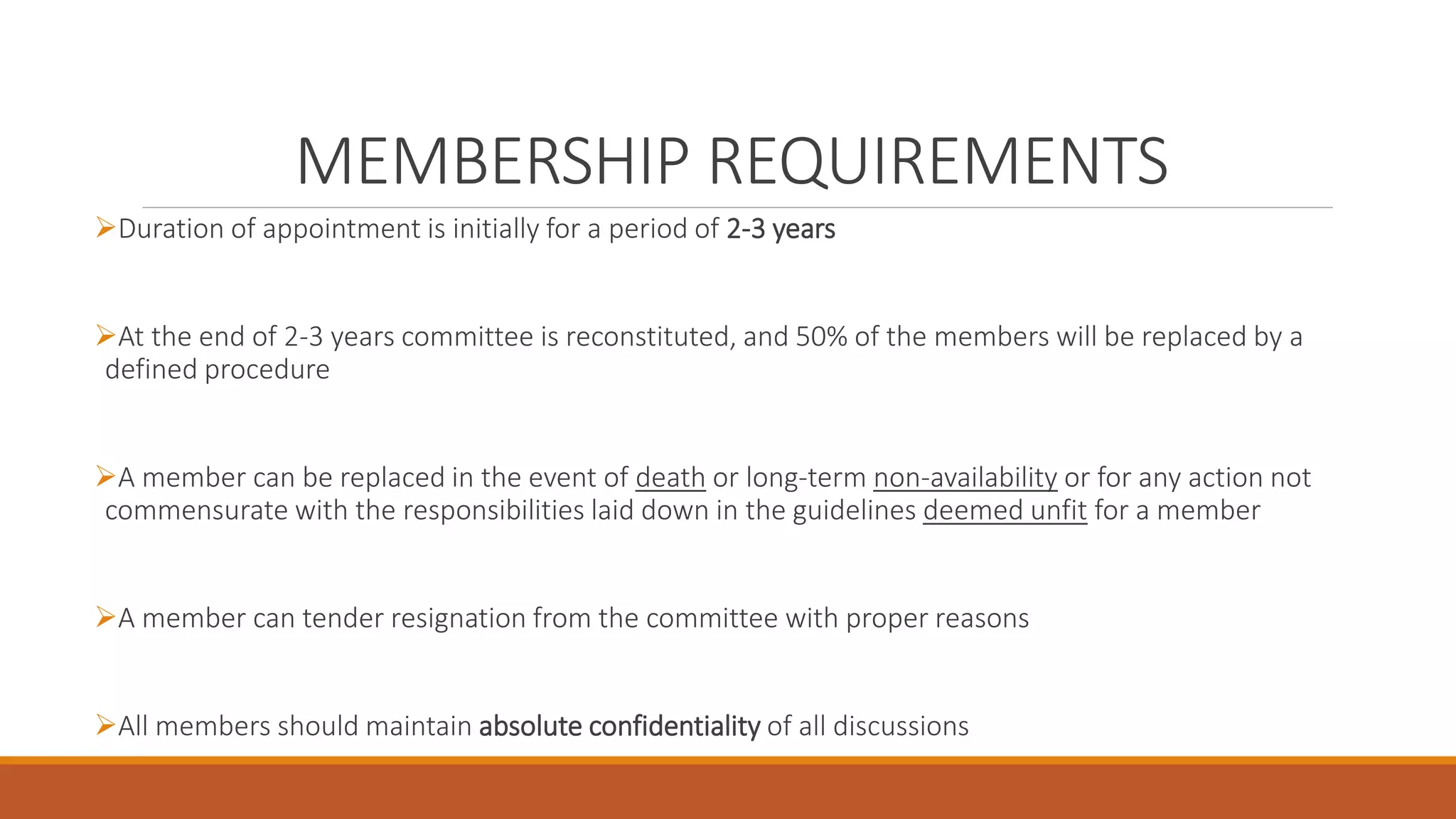 Institutional ethics committee : Roles and Responsibilities | PPTX
