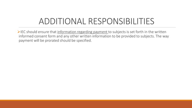 Institutional ethics committee : Roles and Responsibilities | PPTX ...