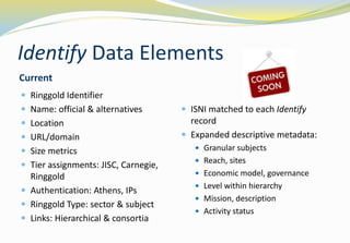 Institutional Identifiers in Practice | PPTX