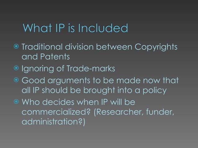 Institutional IP Policy | PPT