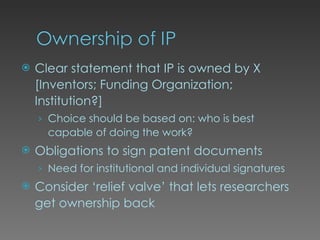 Institutional IP Policy | PPS