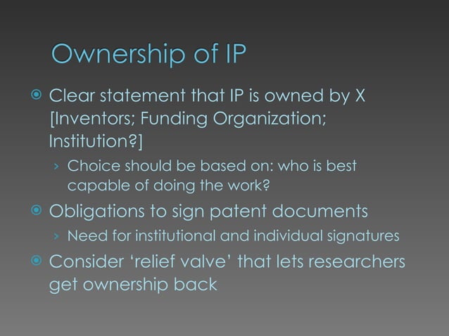 Institutional IP Policy | PPT