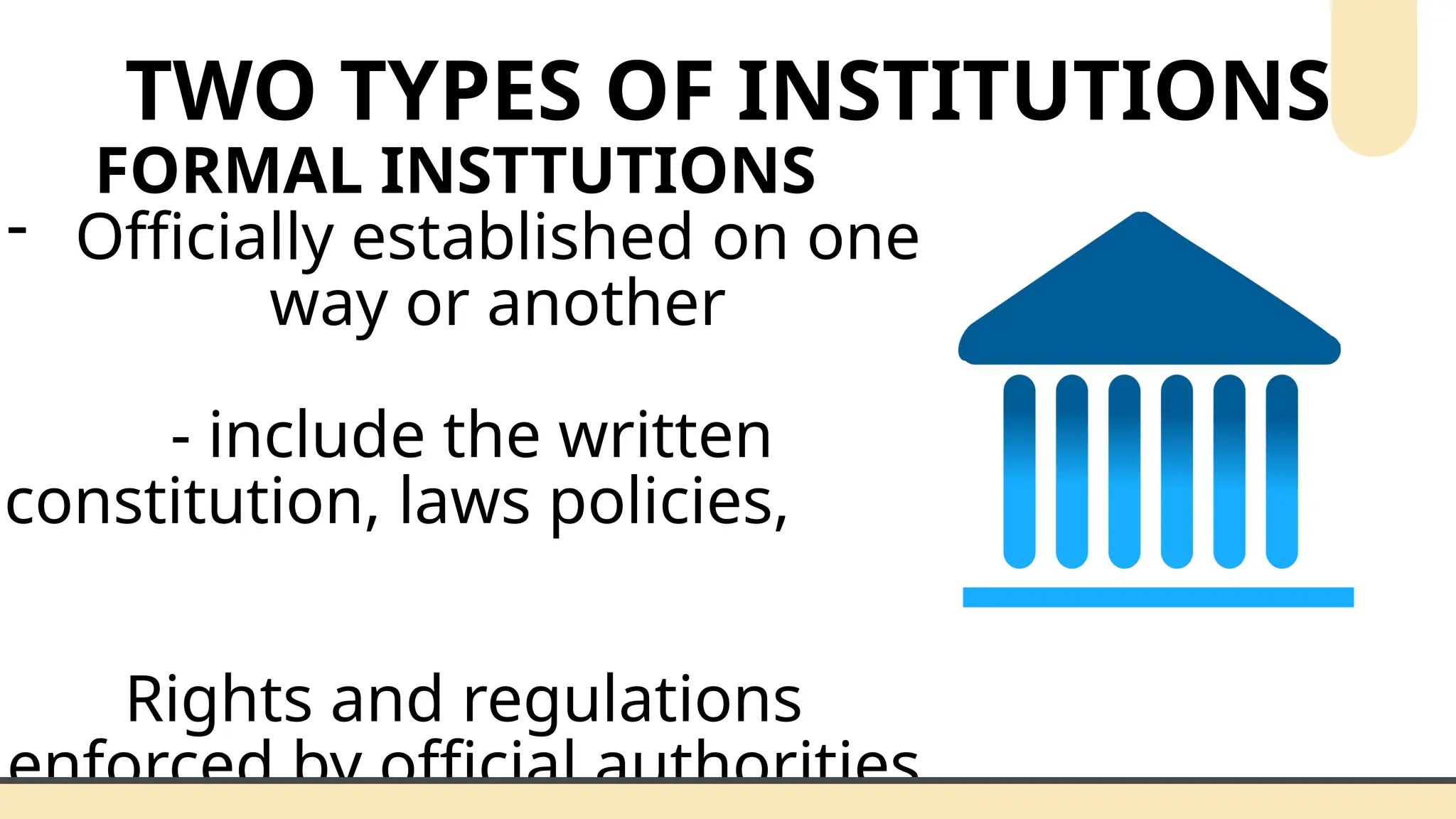 The basic concepts and principles of institutionalism | PPTX