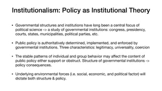 Institutionalism Theory on Budgeting | PDF