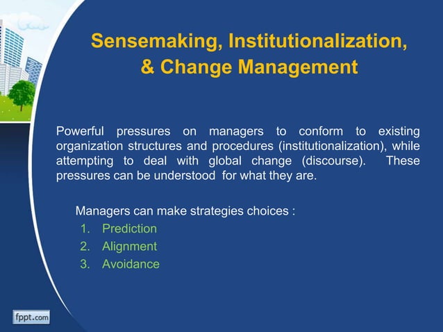 Institutionalization and change | PPTX