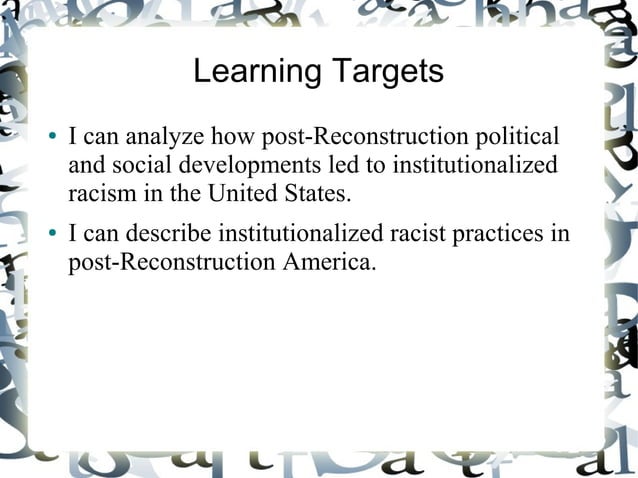 Institutionalized racism | PPT