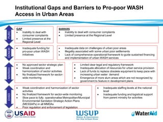 Institutional manadates, gaps & barriers mole xxiii confernce | PPT