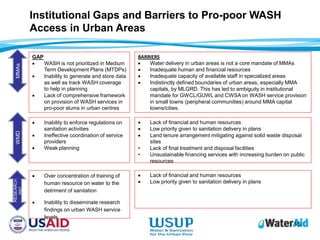 Institutional manadates, gaps & barriers mole xxiii confernce | PPT