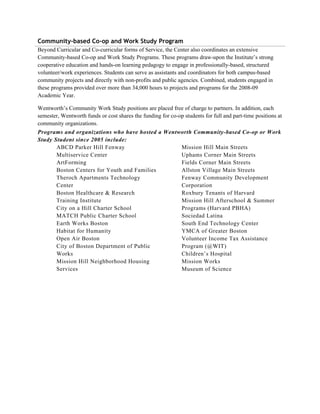 Institutional Master Plan, Employment, Workforce Development ...