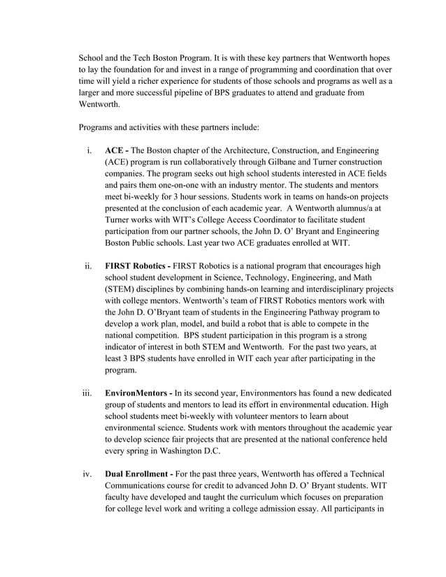 Institutional Master Plan, Employment, Workforce Development ...