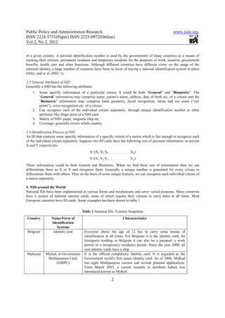 Institutional mechanism of national identification card bangladesh ...