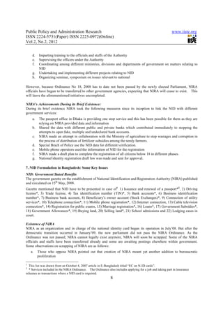 Institutional mechanism of national identification card bangladesh ...