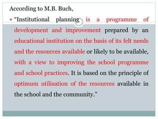 Institutional planning | PPTX