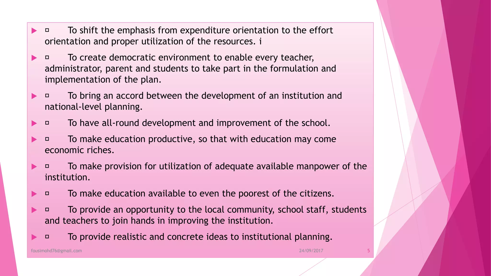 Institutional planning | PPTX