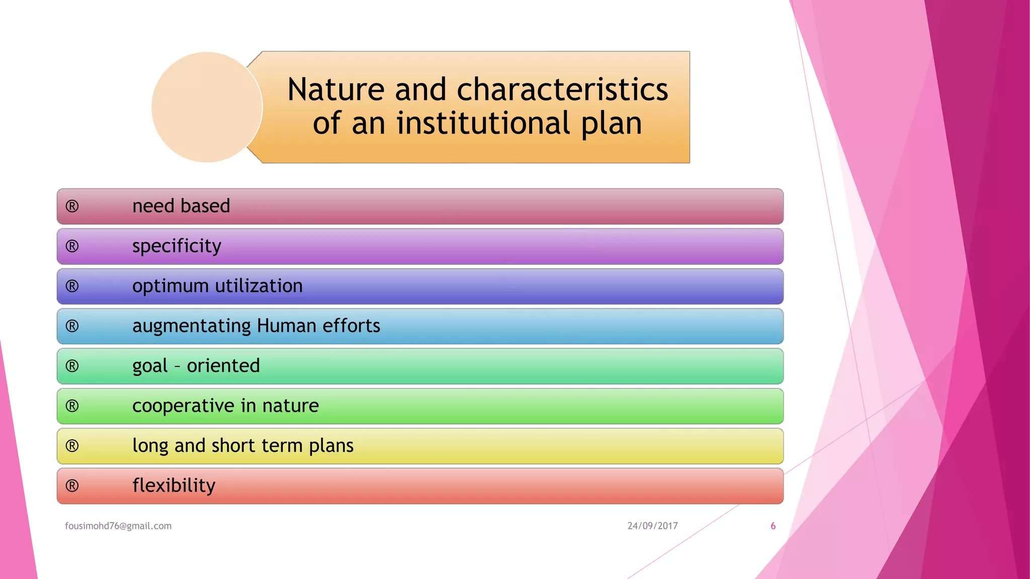 Institutional planning | PPTX
