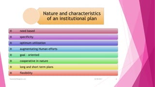 Institutional planning | PPT | Free Download