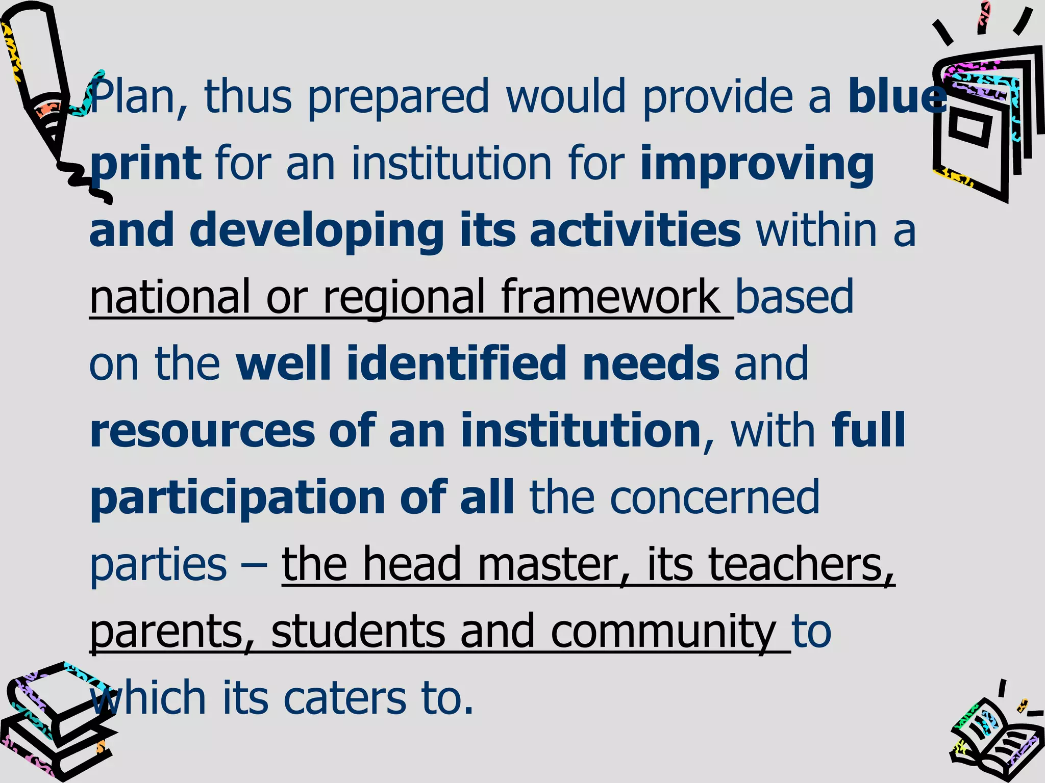 Institutional planning | PPT