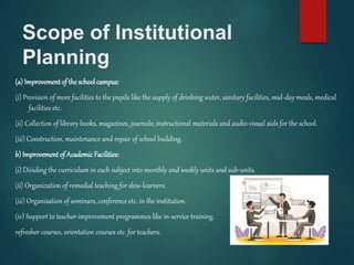 Institutional planning | PPTX