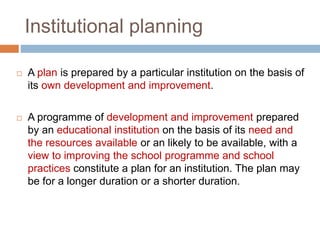 Institutional planning 2nd ass | PPTX | Human Resources | Business