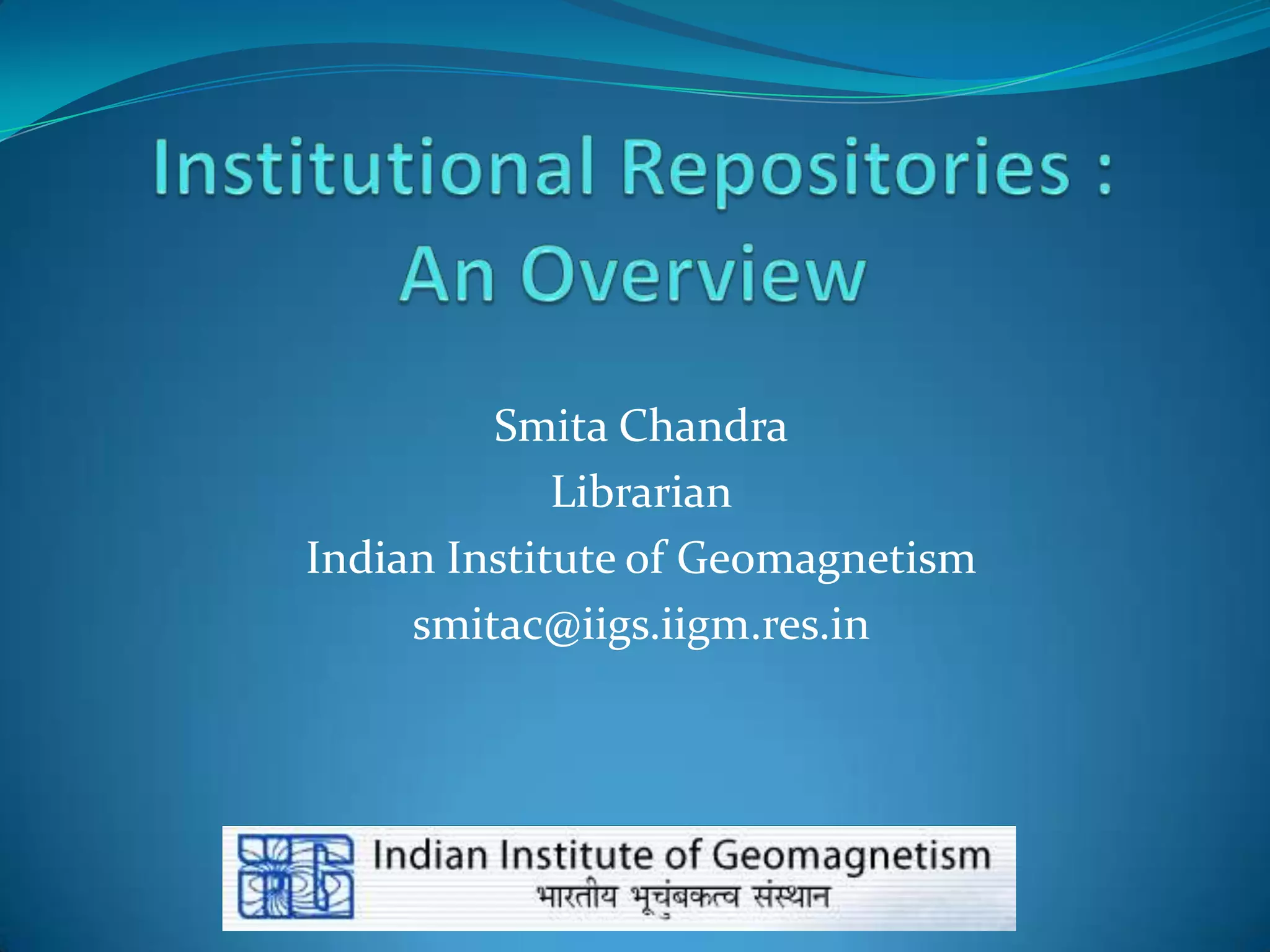 Institutional repositories | PPTX