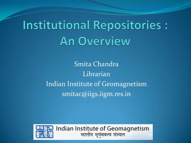 Institutional repositories | PPTX