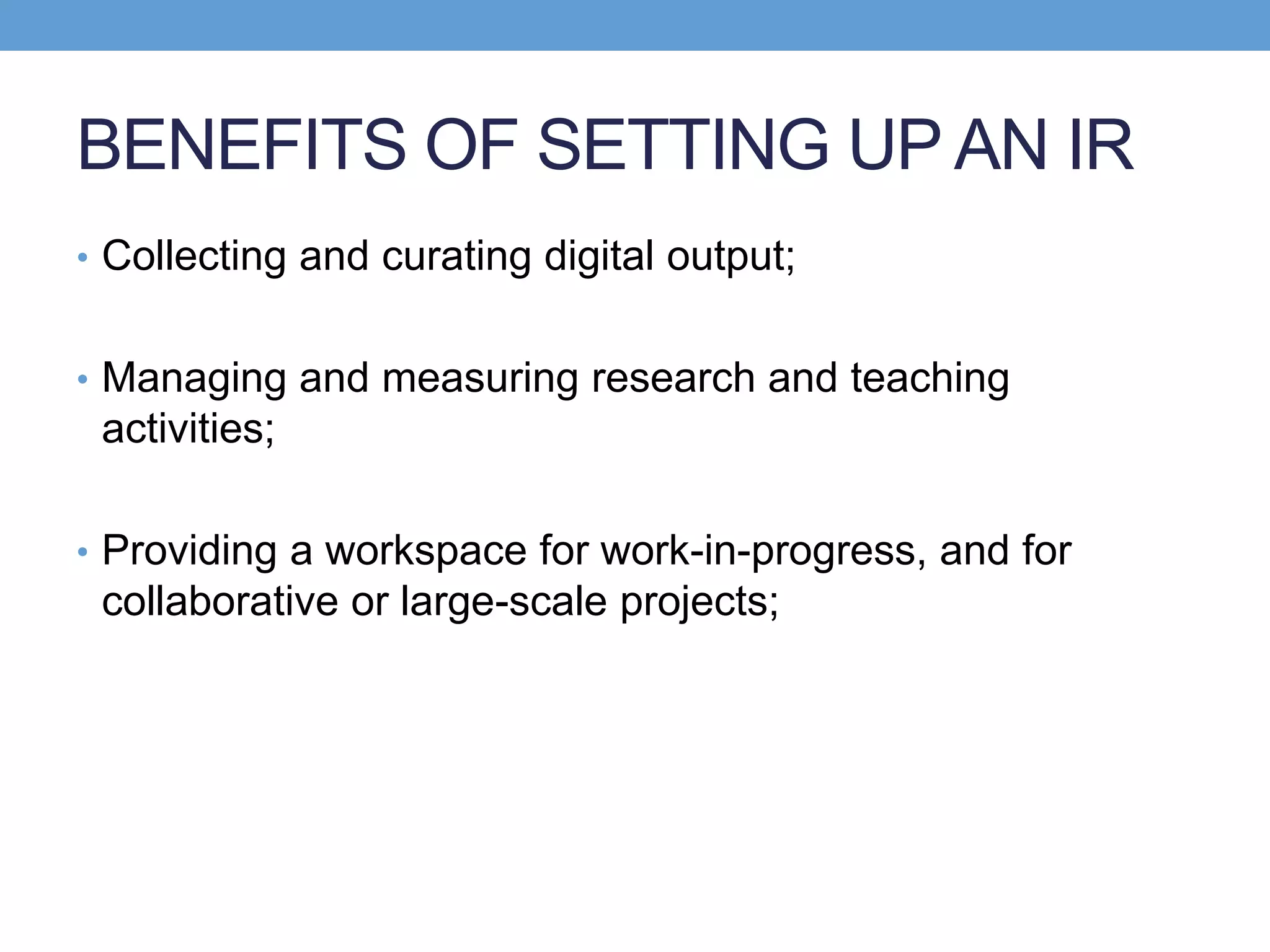 Institutional repositories | PPTX
