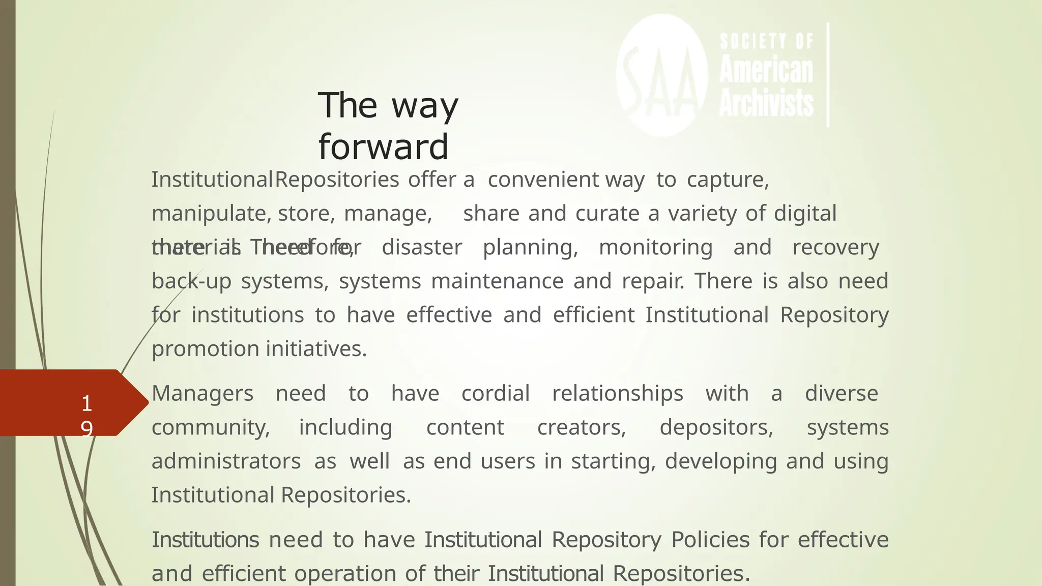 Institutional repositories...for library science.pptx