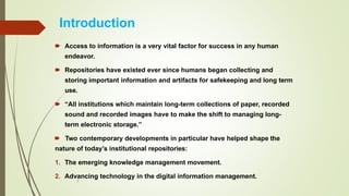 Institutional repositories...for library science.pptx