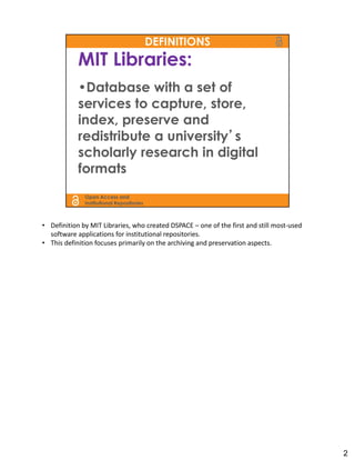 Institutional repositories notes | PDF