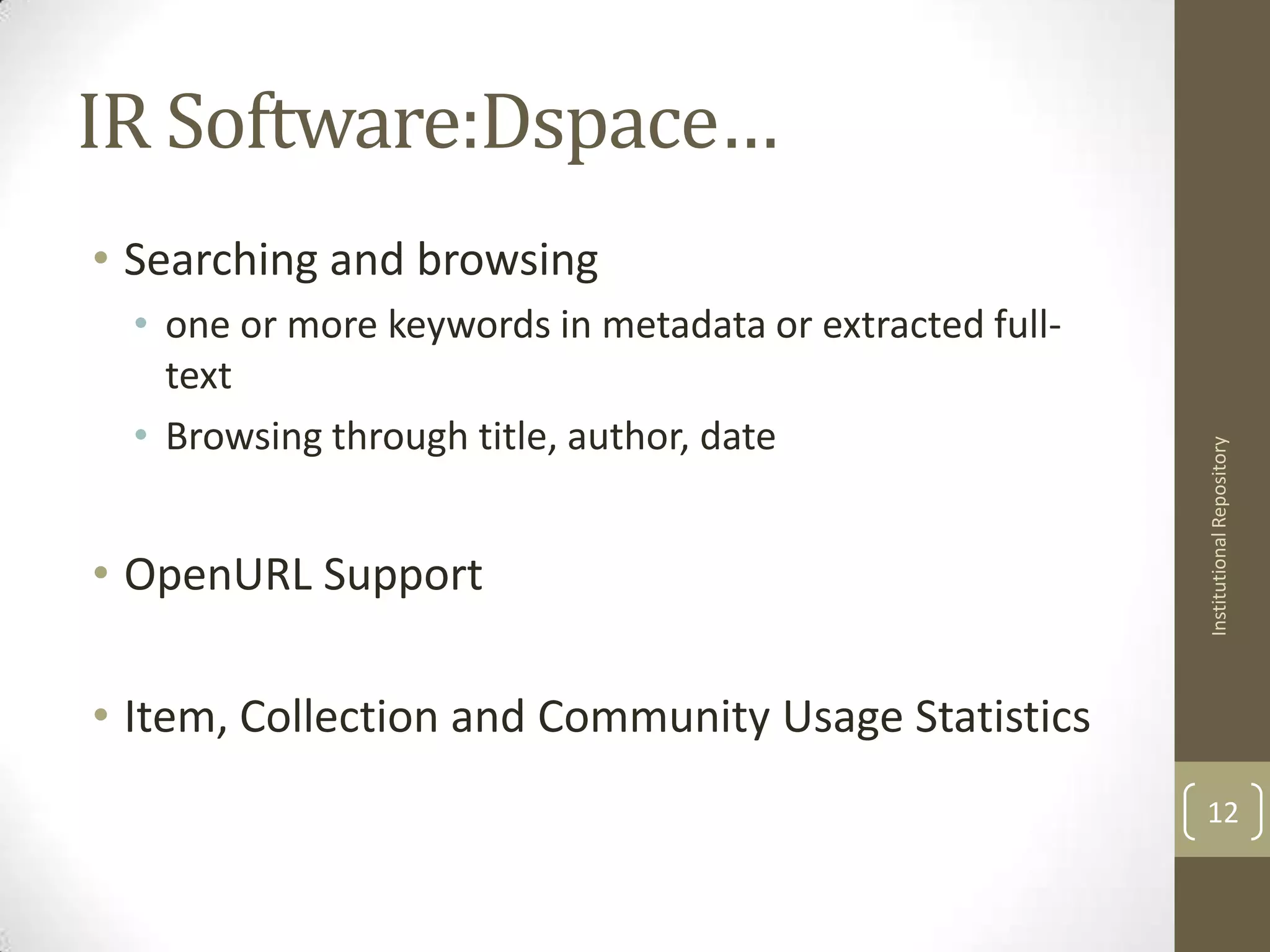 Institutional repository | PPTX
