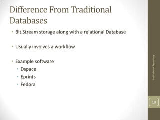 Institutional repository | PPTX