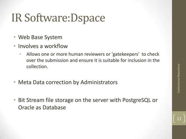 Institutional repository | PPTX